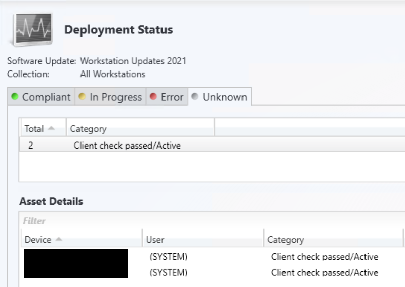 Fix Sccmmecm Devices Showing As Unknown In Deployment Status